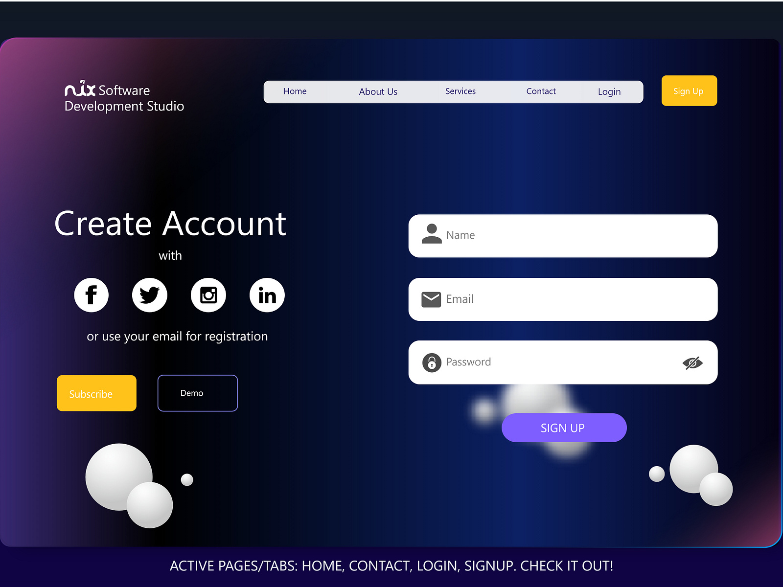 Desktop UI forms & pages by Richard Nicky Brian on Dribbble