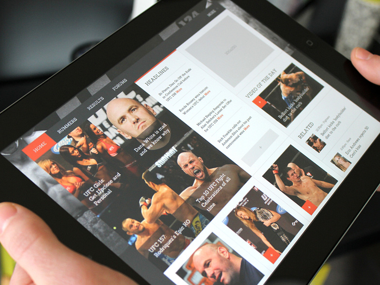 MMA Mock by Ben Johnson for Elegant Seagulls on Dribbble