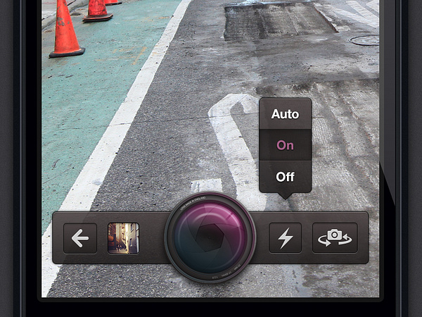 Camera interface in the works by Andrew Lucas on Dribbble