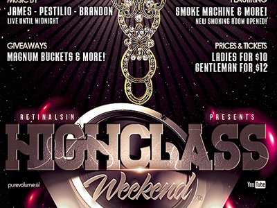 PSD HighClass Weekend Flyer Template by Seima on Dribbble
