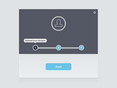 Account setup by Rob Hampson on Dribbble