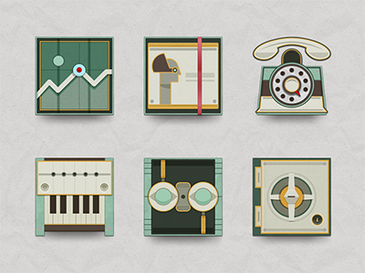 Retro icons by SEE on Dribbble