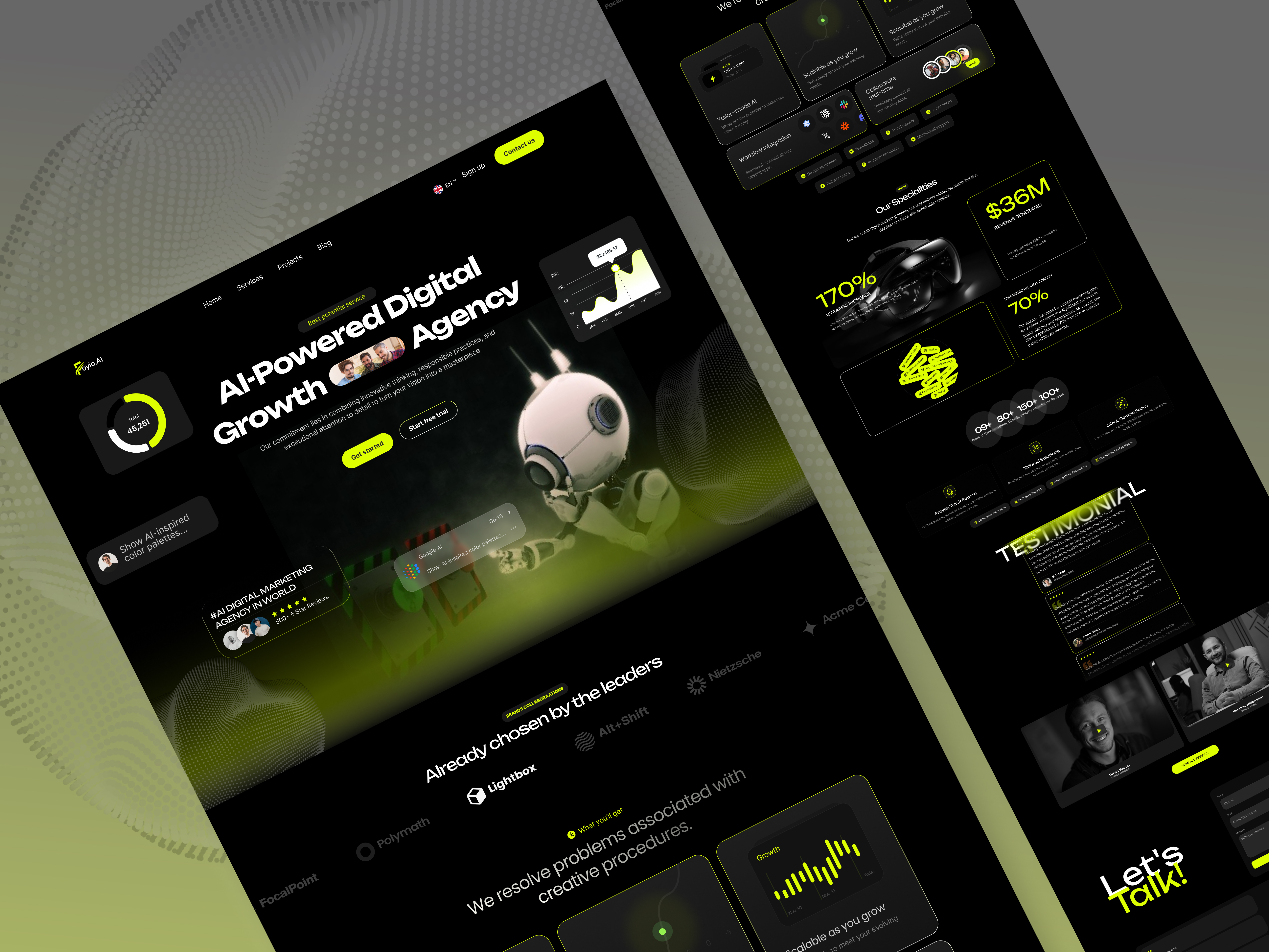 AI agency landing page - AI Technology by Firqah Lab-UX UI | Web Design | Web & Mobile App on ...
