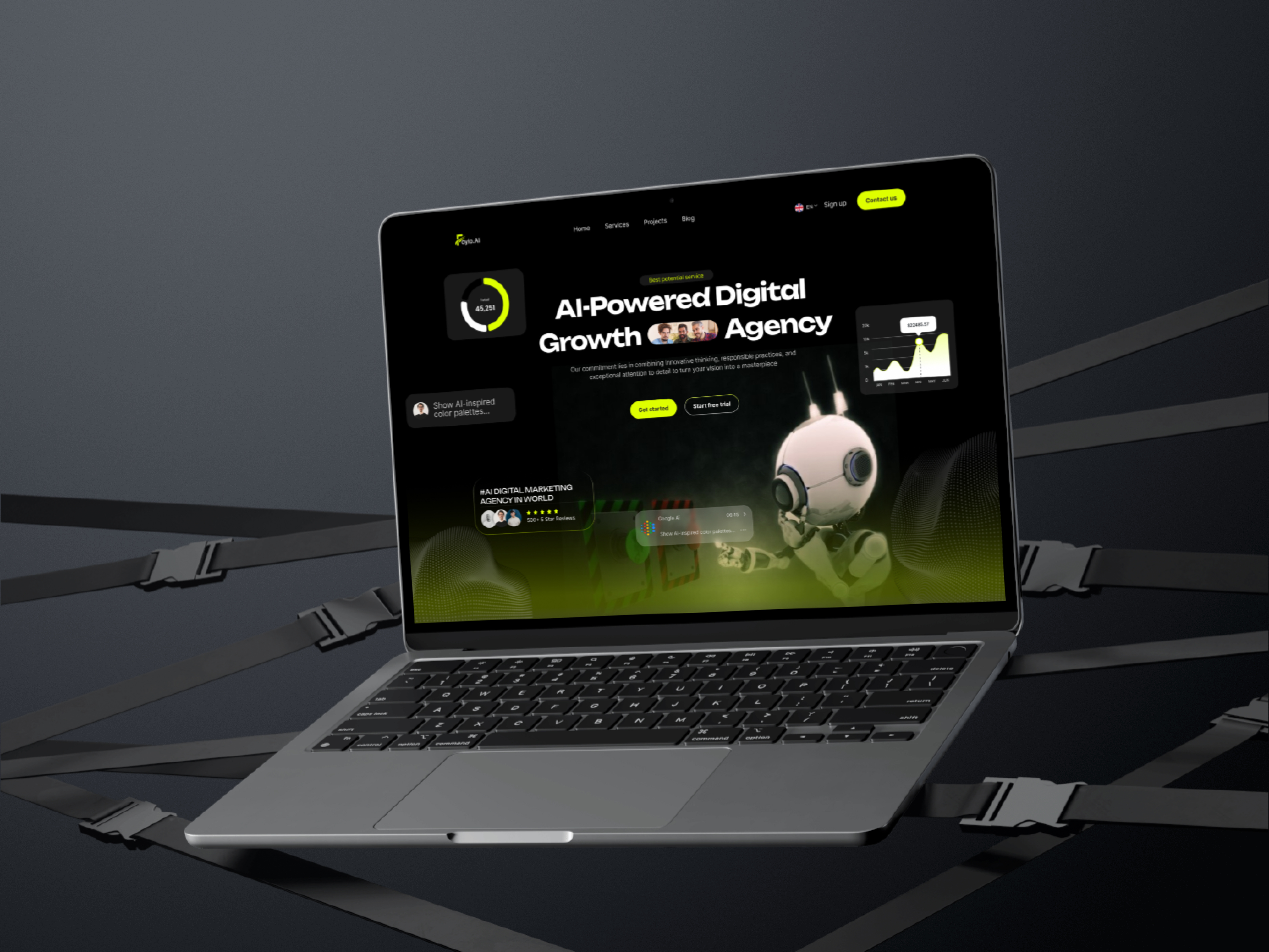 AI agency landing page - AI Technology by Firqah Lab-UX UI | Web Design ...