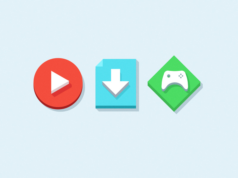 Kid Friendly Icons by Matthew Harlan on Dribbble