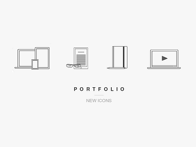 NEW - PORTFOLIO ICONS by John Loudon on Dribbble