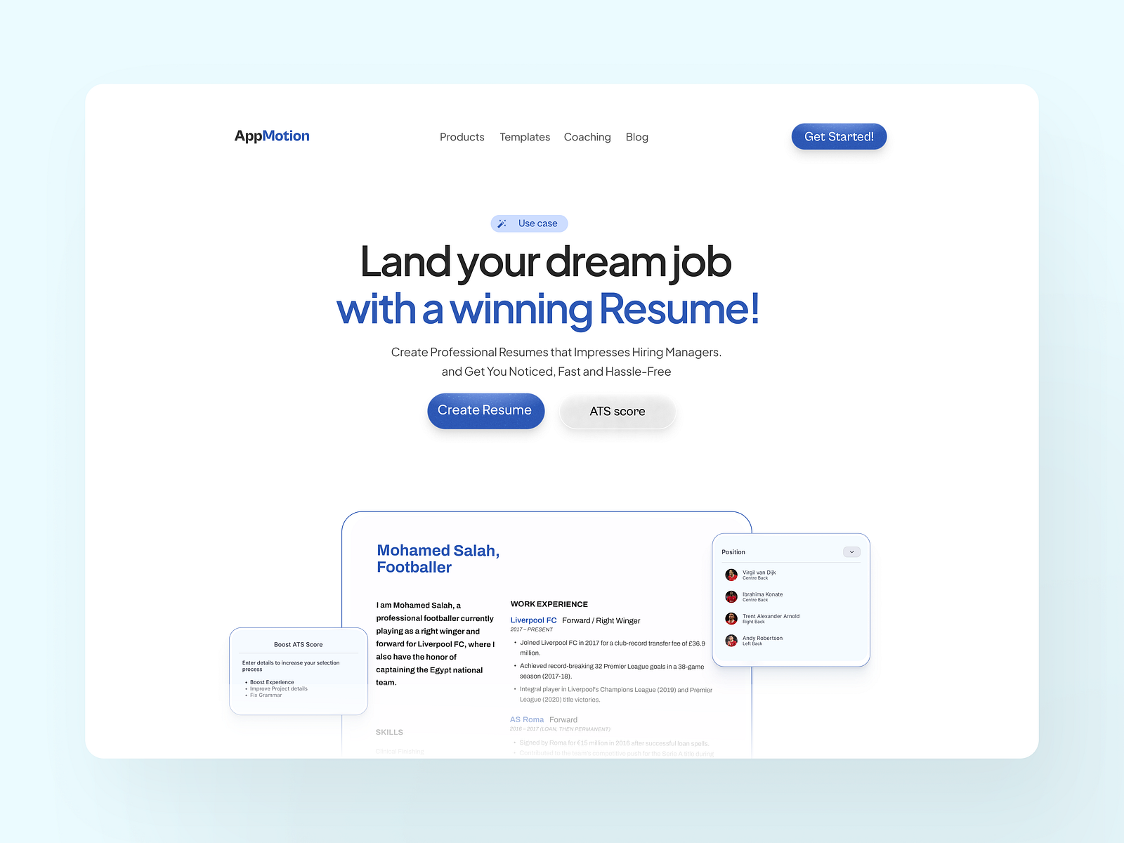 Resume Builder - Website UI Design by uiuxhashir on Dribbble