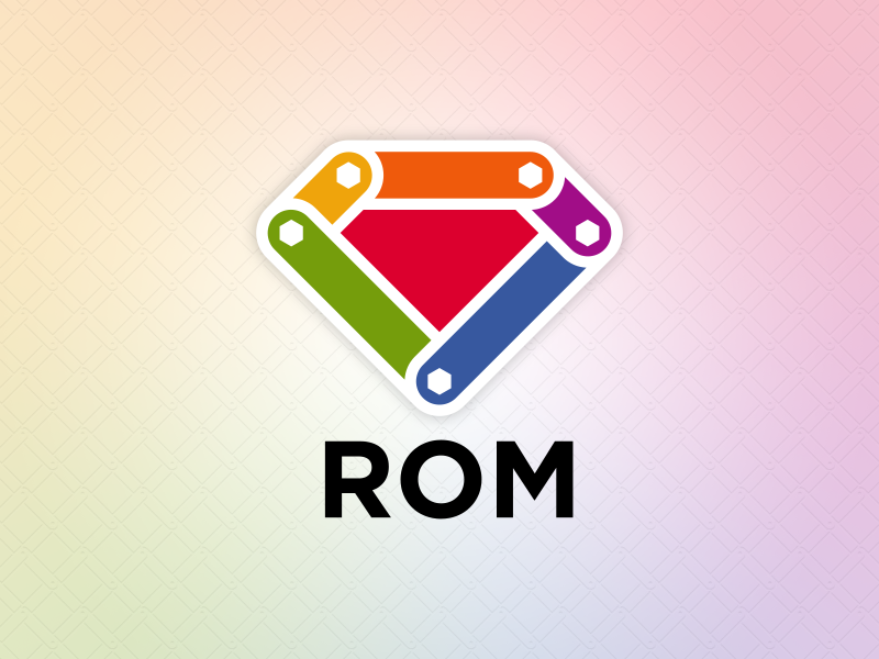 ROM logo experiments by Ben Darlow on Dribbble