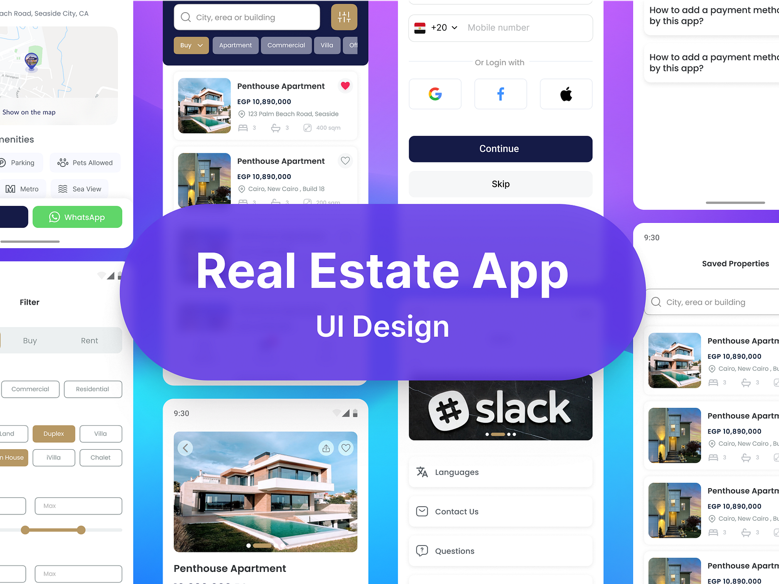 Real Estate App - UI Design by Abdallah Ibrahim on Dribbble Real Estate App - UI Design by Abdallah Ibrahim on Dribbble