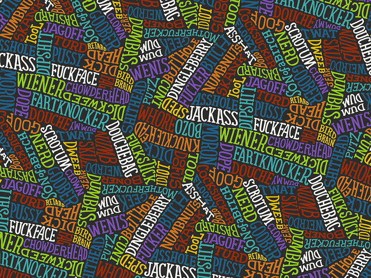 Curse Words Repeating Pattern by Mario Zucca on Dribbble