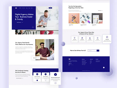 Digital Agency by Dhruv on Dribbble