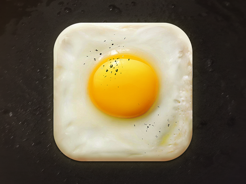 Fried Egg Icon by UI8 on Dribbble