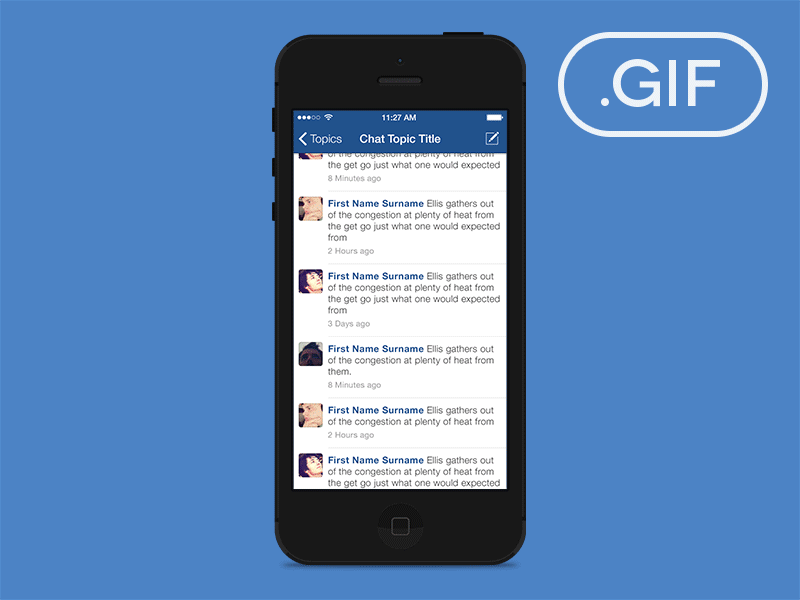 New message animation by Jeff King on Dribbble