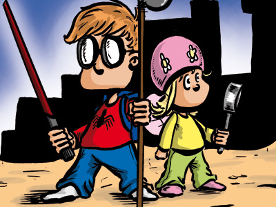 The Monkey and the Mouse by Kev Brett on Dribbble