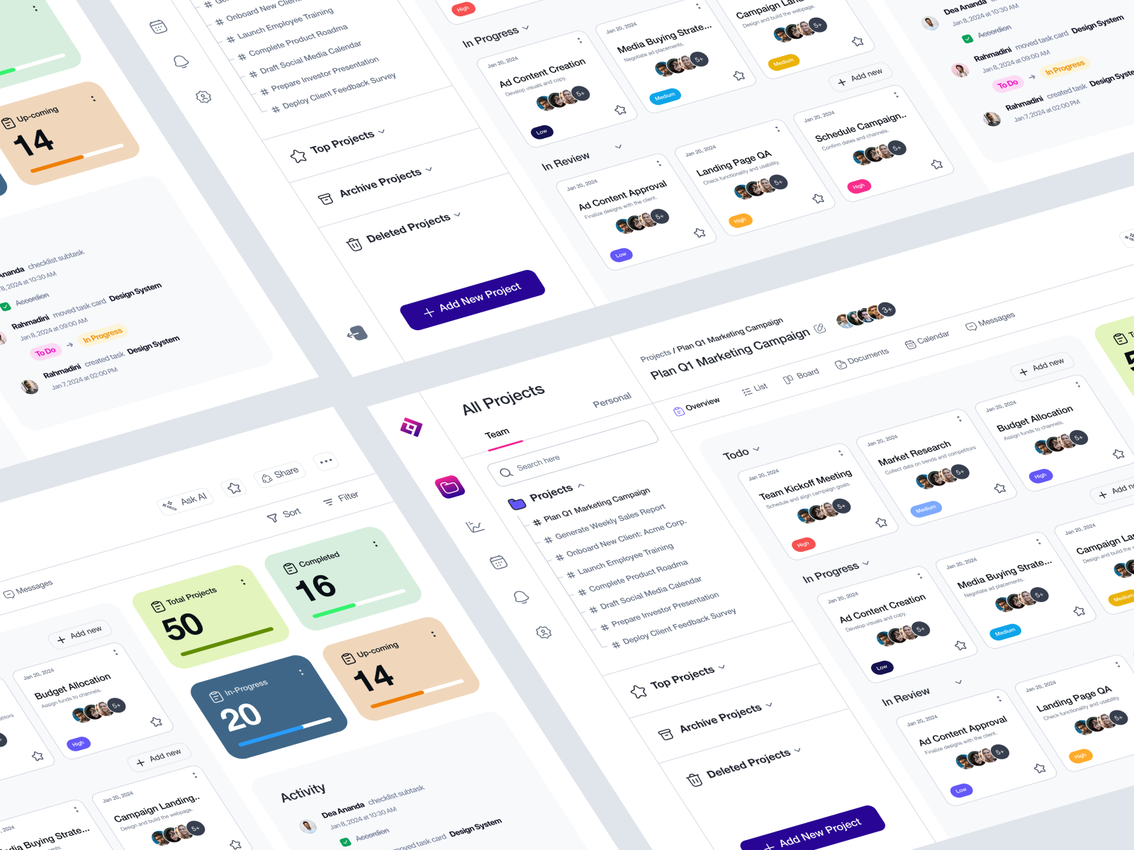 Task And Project Management Dashboard by Mohammad Saju on Dribbble