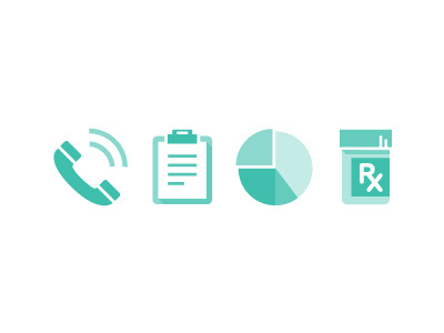 Monochromatic App Icons by Sarah Rose Conant for redpepper on Dribbble
