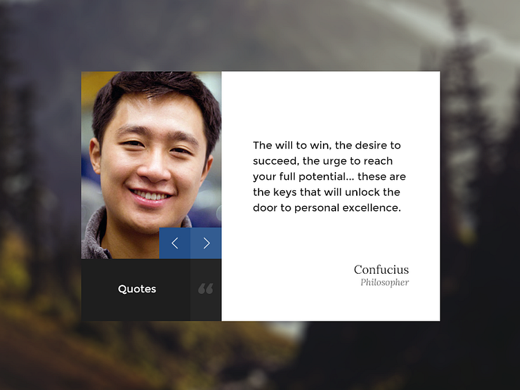 Quotes slider by Razvan Onofrei on Dribbble