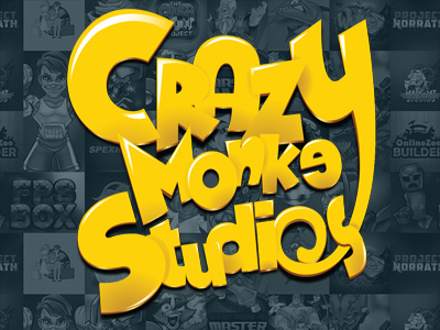 Crazy Monkey Studios Logo Design by Harvey Lanot on Dribbble