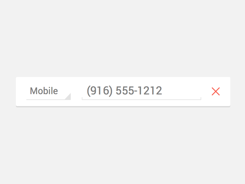 Edit Phone Number UI by Artur Pokusin on Dribbble