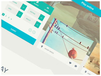 Flat Game Design Concept by Alex Friedl on Dribbble