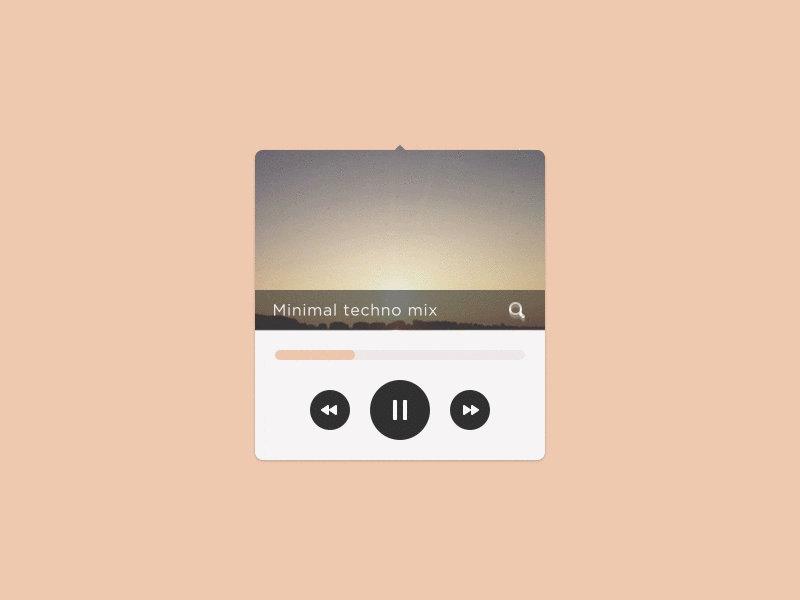 Soundcloud player [animated] by Kevin Anderson on Dribbble