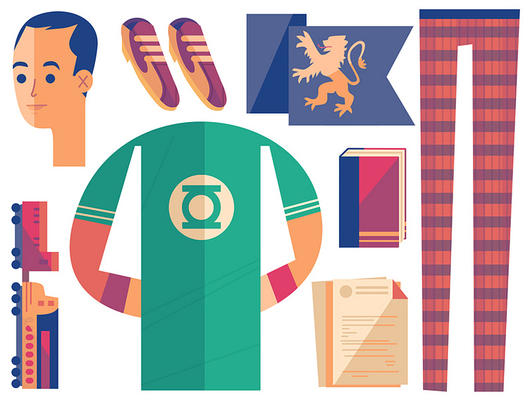 Sheldon by Owen Davey on Dribbble