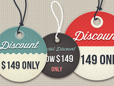 Retro Price Tags by Graphicsoulz on Dribbble