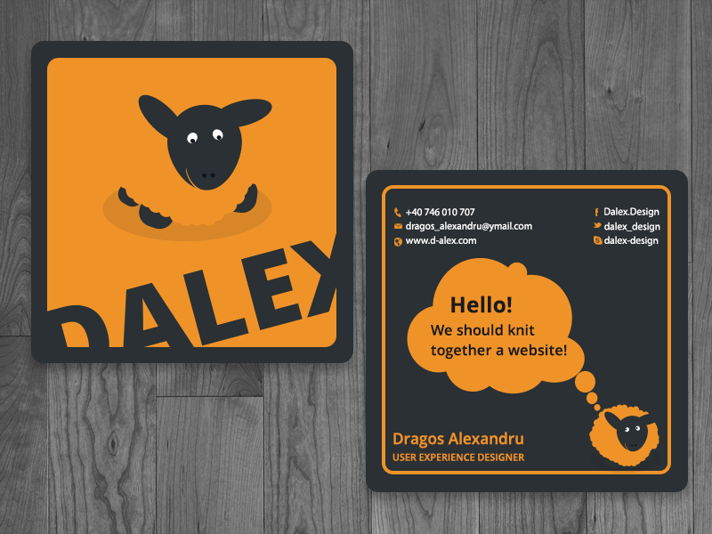 Business Card Demo by 🦄 Dragos on Dribbble