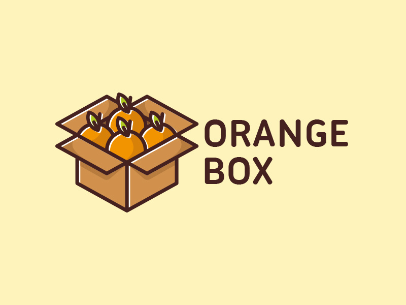 Orange Box Logo by Alberto Bernabe on Dribbble