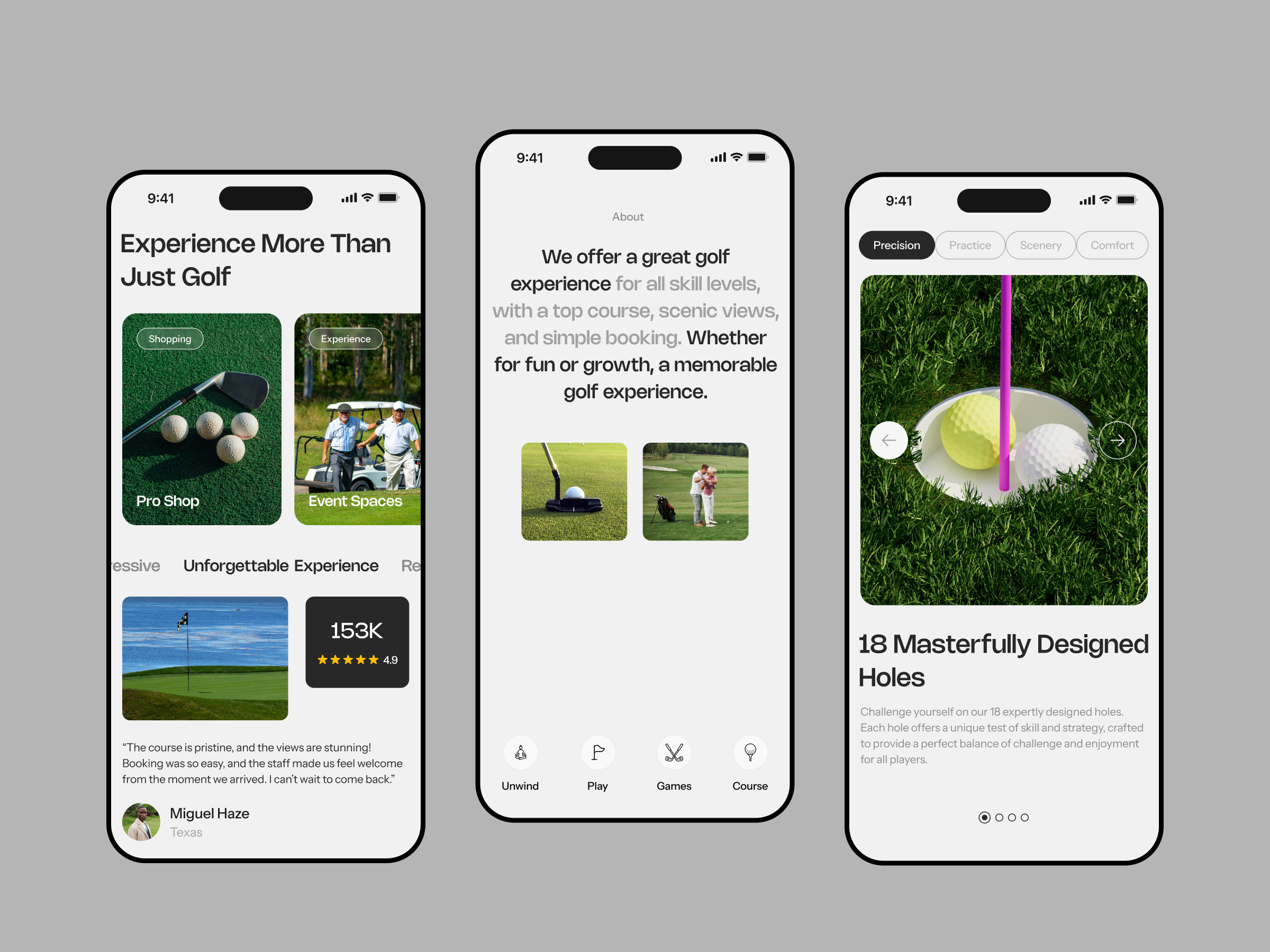 Golfiers - Golf Course Booking Responsive Website by Plainthing UI for ...