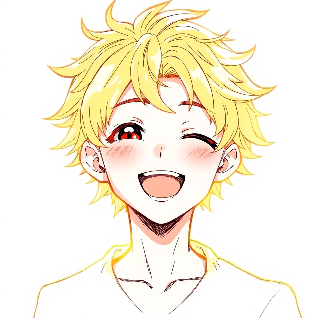 Radiant Joy – Anime Style Portrait by Santosh salve on Dribbble
