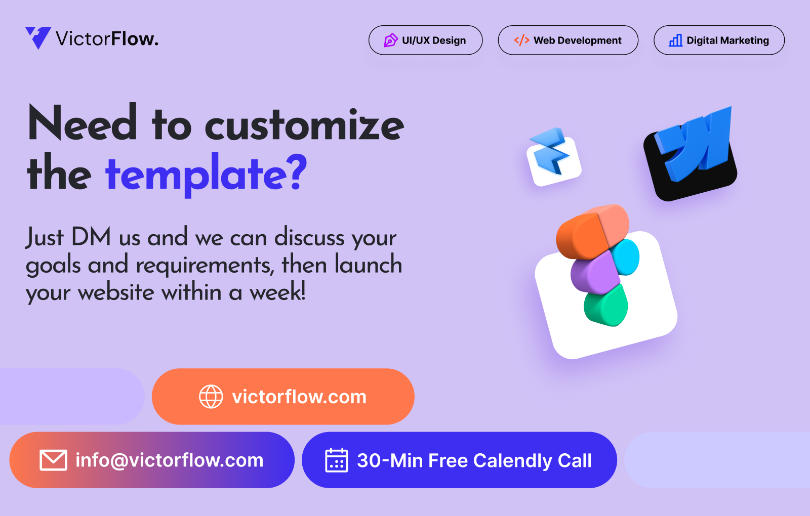 Design & Development Agency Webflow Template by VictorFlow on Dribbble