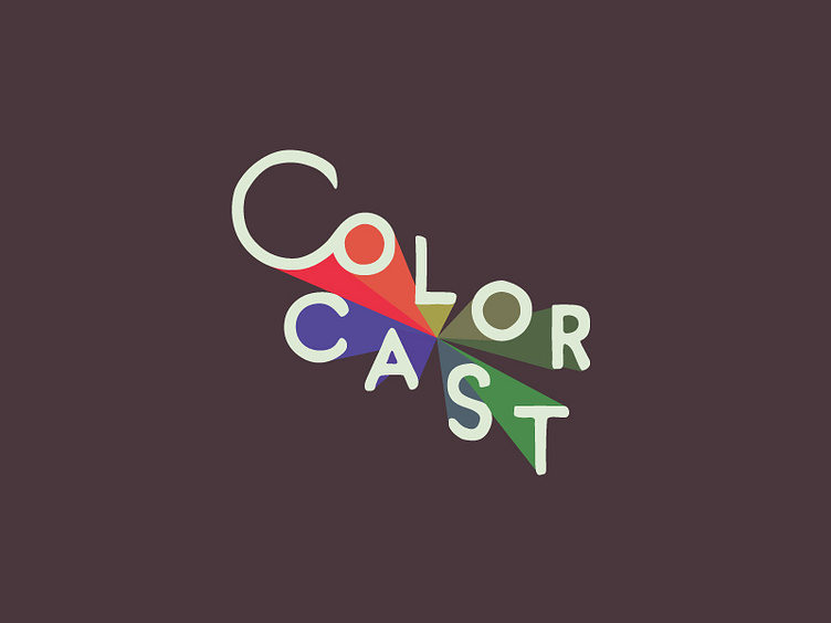 Color Cast logo by Nathan Weaver on Dribbble
