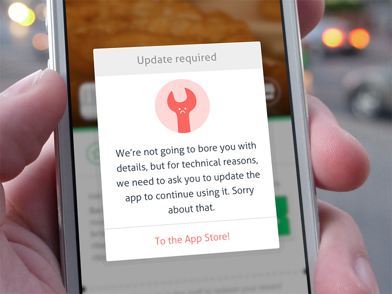Error pop-up by Mariusz Ciesla on Dribbble
