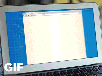 Updated Portfolio Site [GIF] by Andrew Hainen on Dribbble