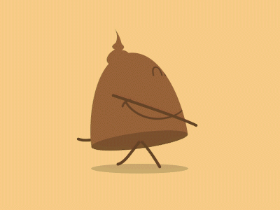 Walking bonbon gif by Szabó Andrea on Dribbble