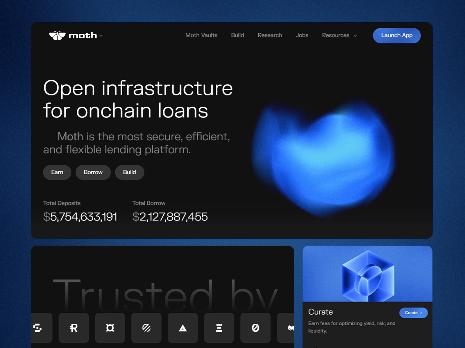 Moth - Crypto Lending Platform by Yannick Blanchette on Dribbble