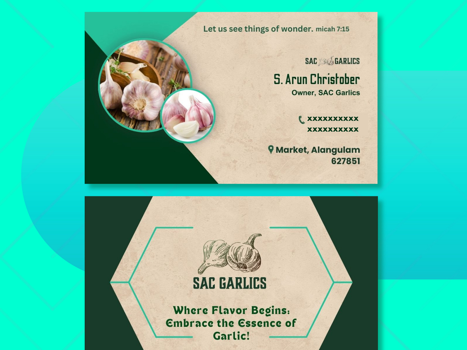 Visiting Card Design by Irudayaraj J on Dribbble