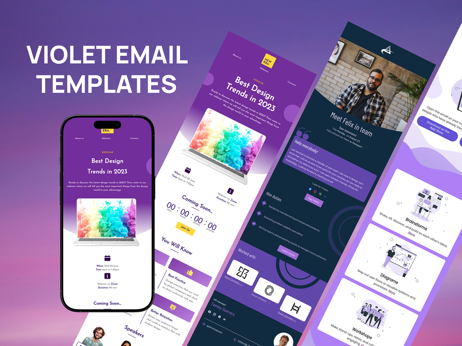 Violet Email Templates by Stripo Email on Dribbble