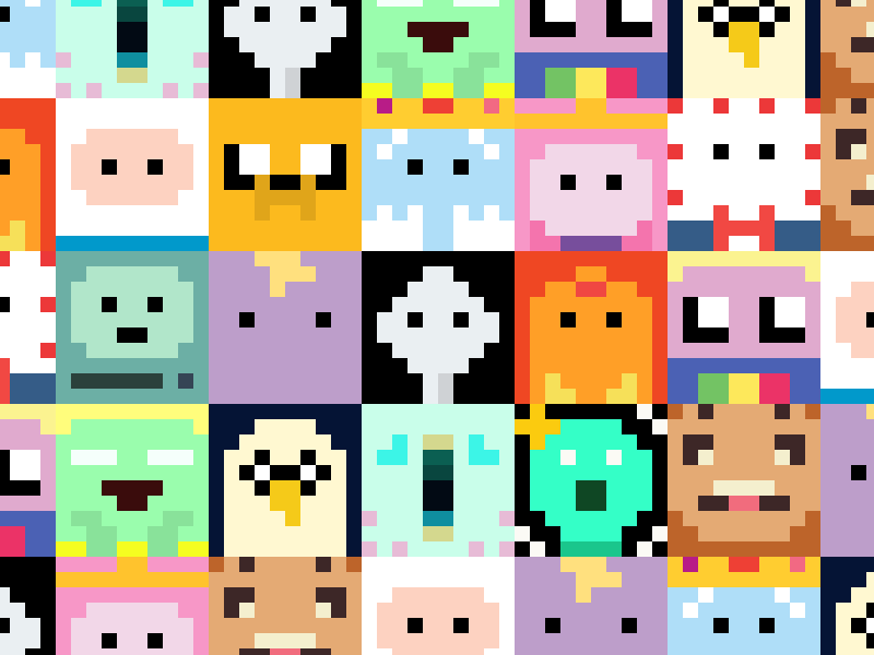 Adventure Time pixel sprites by Dave Waller on Dribbble