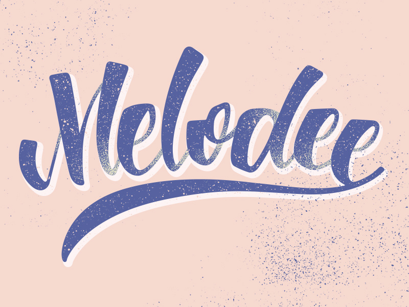 Mc Melodee Lettering inspired by his music. by Òscar Medina on Dribbble