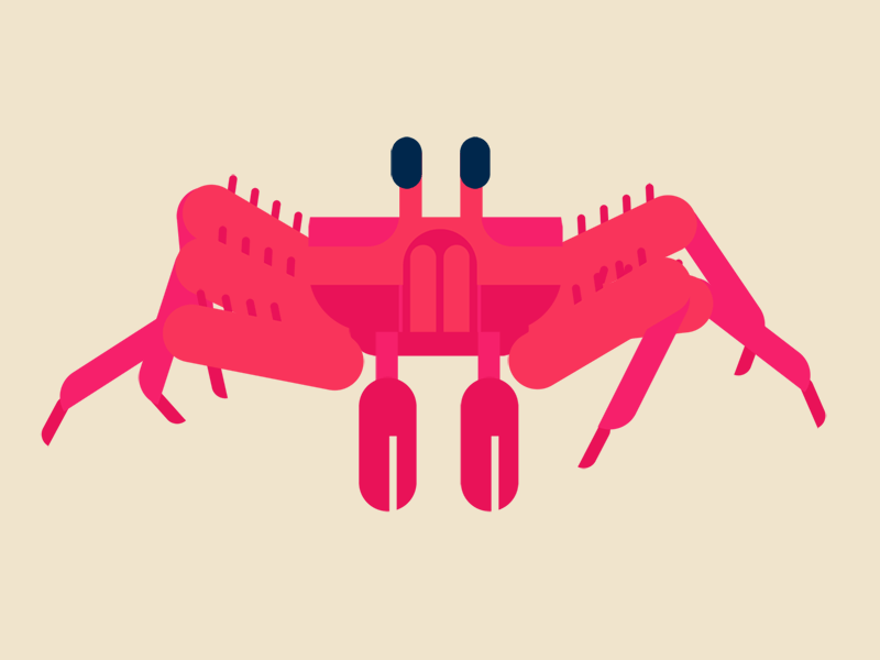Crab Walking Gif by Owen Davey on Dribbble