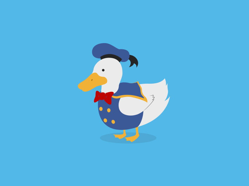 Donald Duck by Zachary Burns on Dribbble