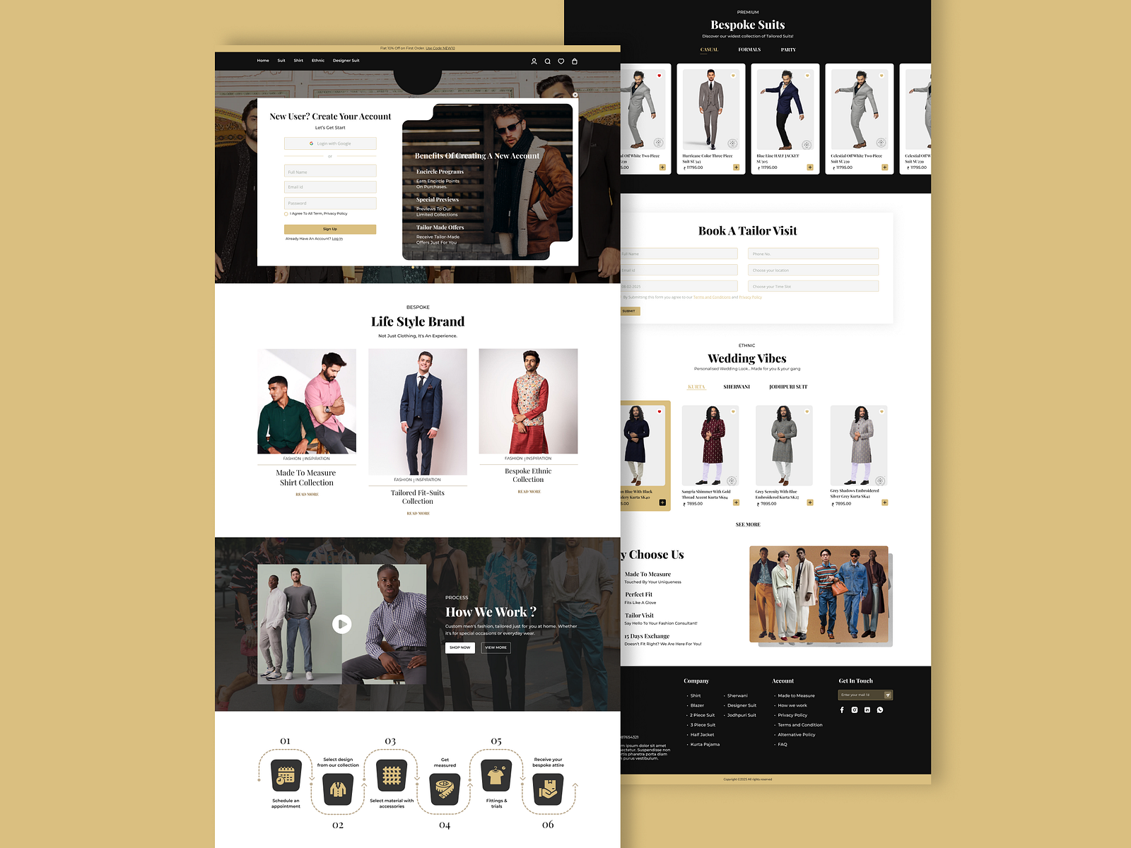 Premium Men’s Wear Website Design by AYUSHI JAIN on Dribbble