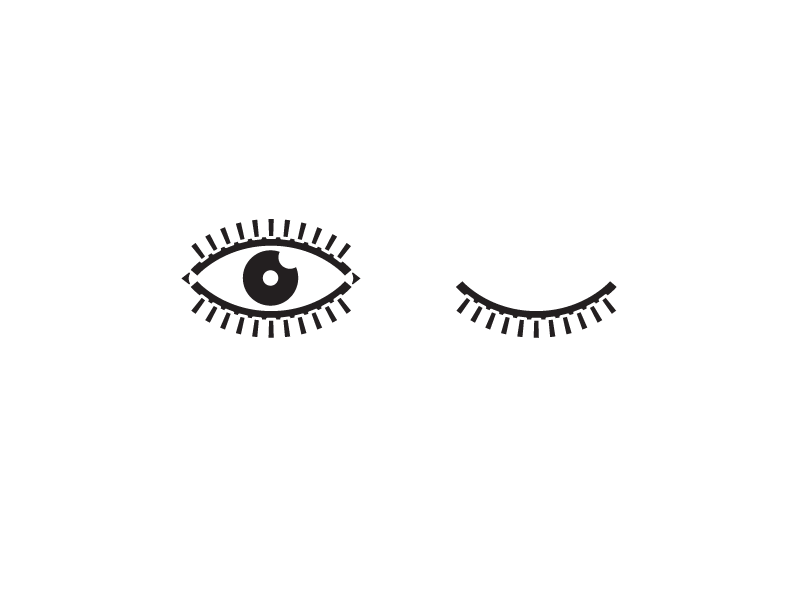 One eye open, folks. by Clay Caldwell on Dribbble