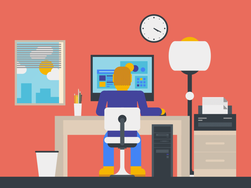 Homework animation by Dima Lantsevich on Dribbble
