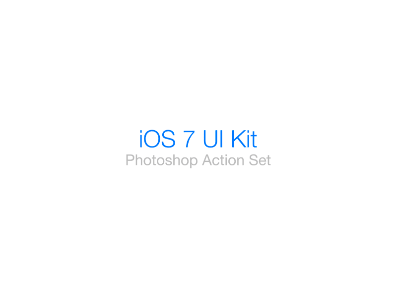 iOS UI Kit Actions by Jeremy Paul on Dribbble