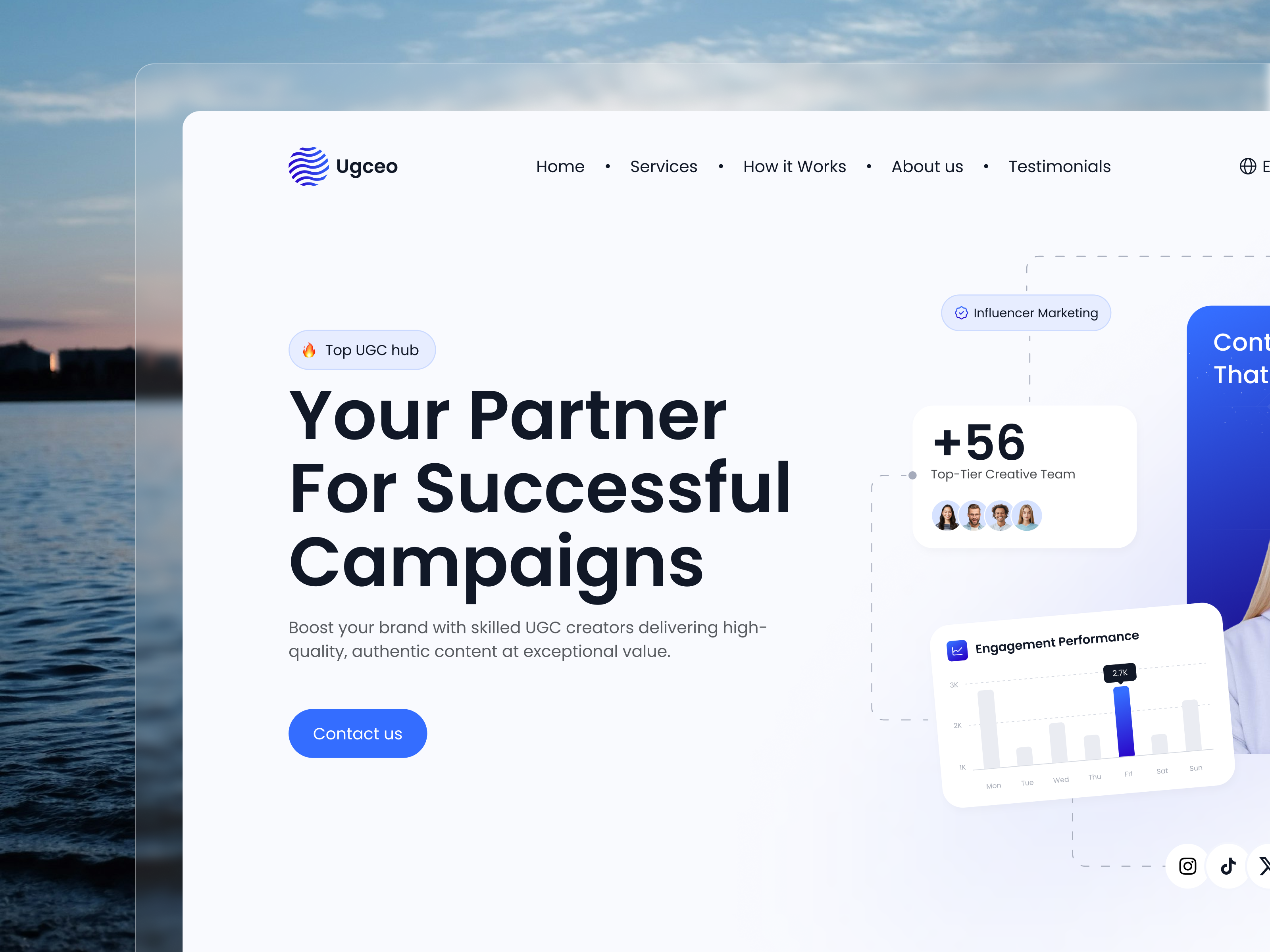 Saas Hero section UI by ElifTech on Dribbble