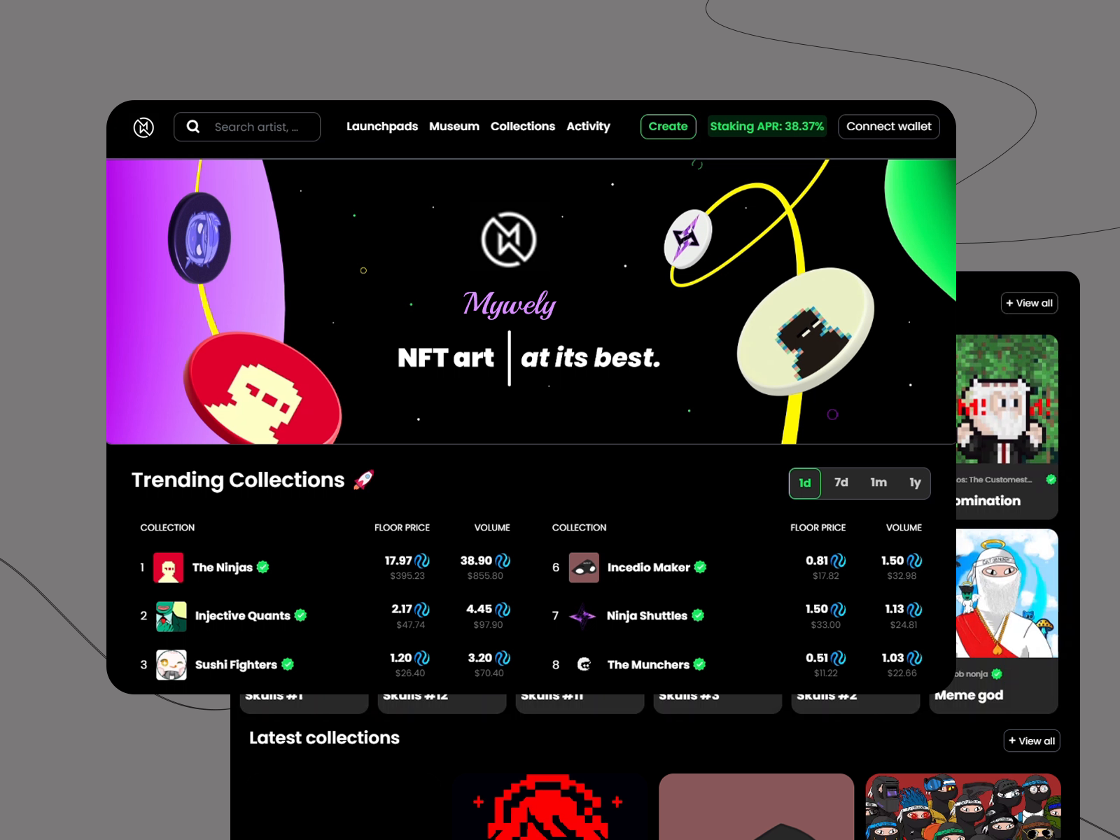 Modern NFT Marketplace UI/UX by Lily Campbell on Dribbble