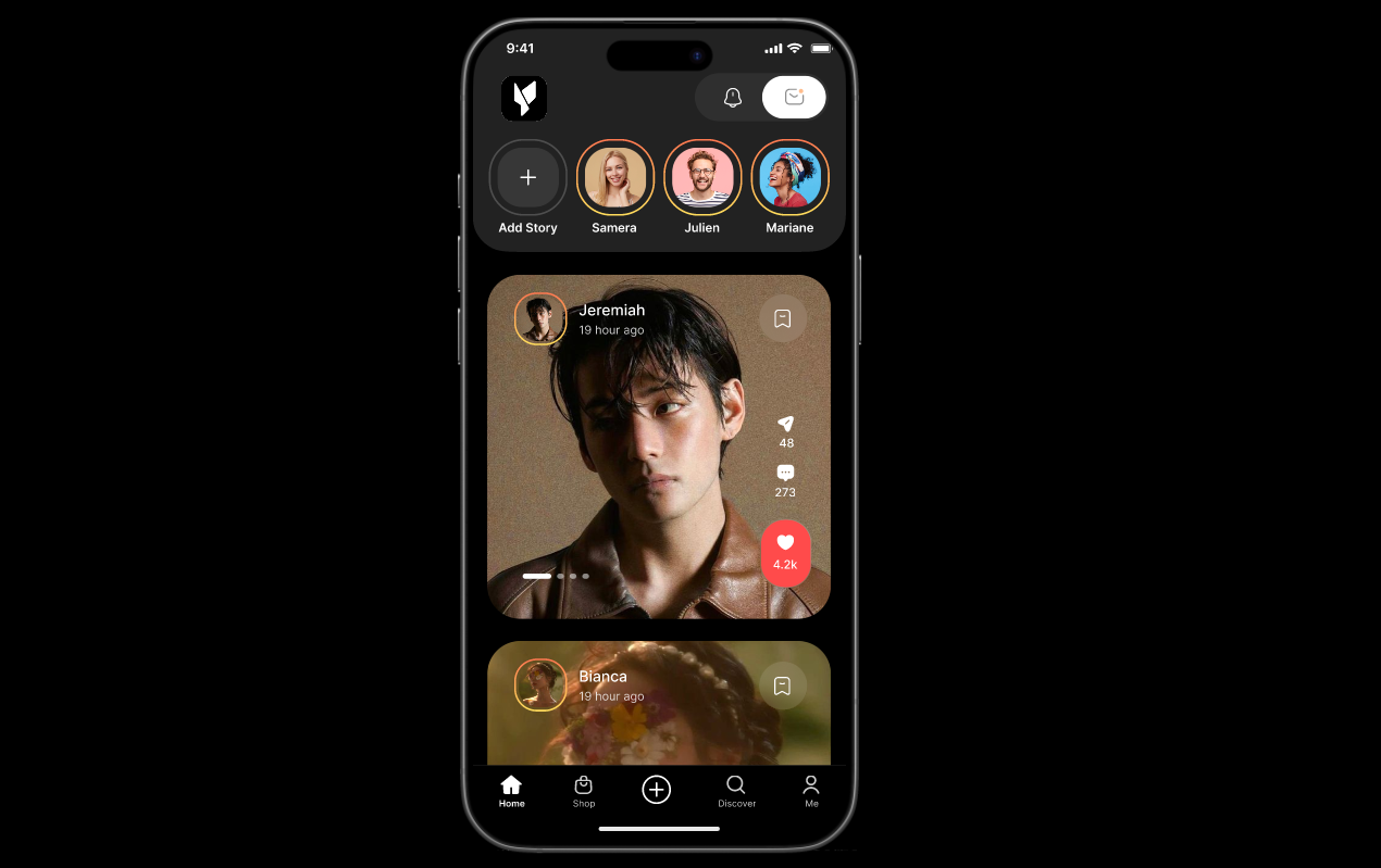 UI Shots - Social App by Sameer Hussain on Dribbble